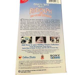 Sony | Media | Vintage Rudolph The Red Nosed Reindeer Vhs 964 Renewed ...